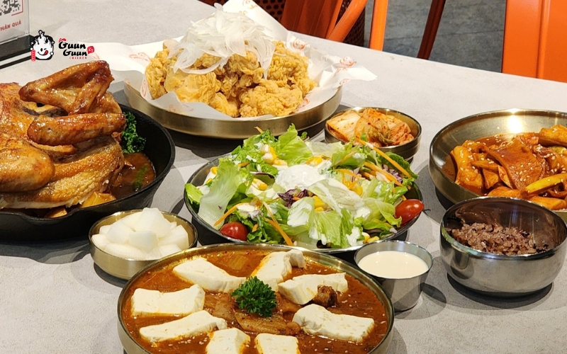 Cách làm gà sốt kem hành Guunguun Chicken - Guun